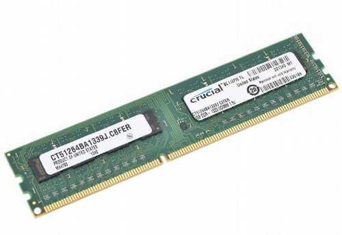 Модуль памяти Crucial DDR3 dimm 4Gb