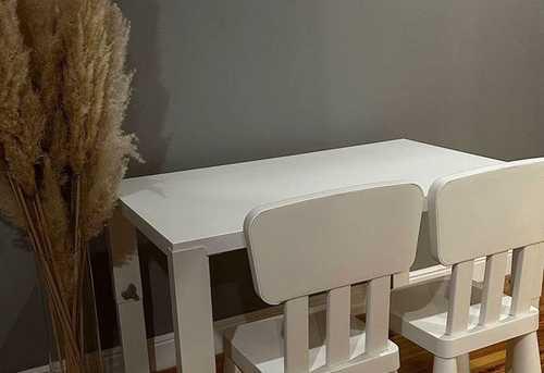 Растущий письменный стол Икеа + стулья в подарок