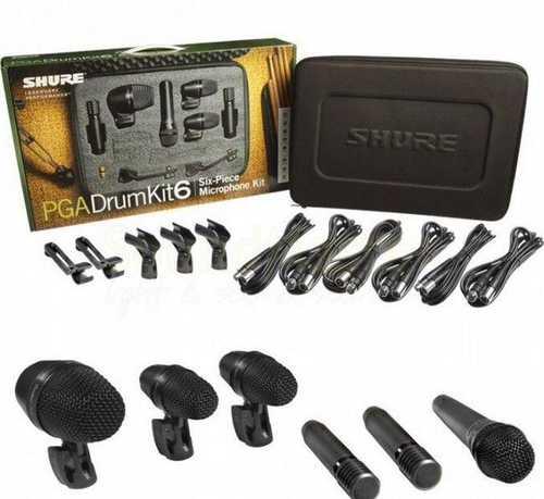 Shure pgadrumkit6 набор микрофонов для ударных, вк