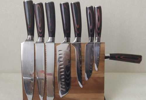 Набор кухонных ножей (алмазная точилка в подарок)