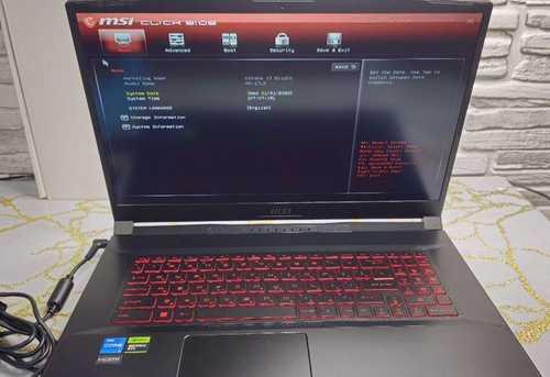 Игровой ноутбук msi katana RTX 2050