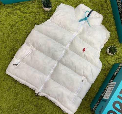 Жилетка Polo Ralph Lauren White Red Оригинал