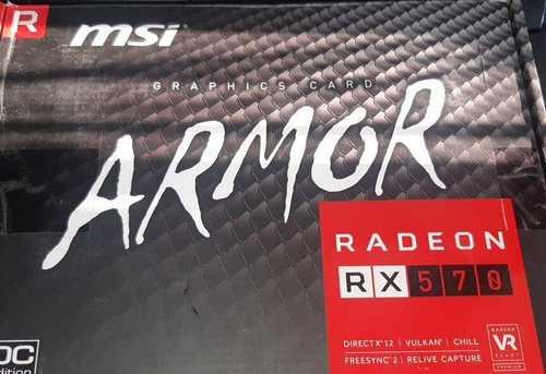 Видеокарта MSI Radeon rx 570 Armor OC 8G