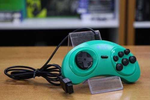 Джойстик 8-bit "форма Sega" Green (узкий разъем 9