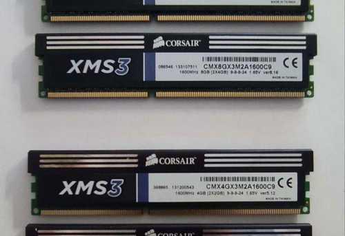 Оперативная память Corsair XMS3 DDR3 1600MHz