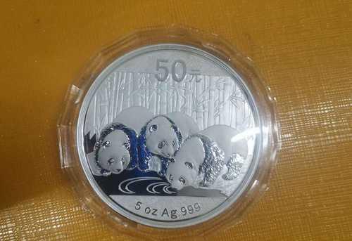Серебренная монета Панда 2013 года 150 грамм