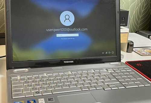 Ноутбук Toshiba satellite l500-1wr