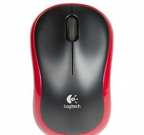 Мышь Logitech Wireless Mouse M185 кр-черн.(новая)