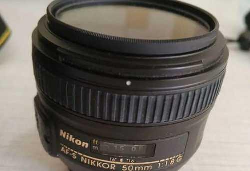 Объектив Nikon 50 mm 1.8g
