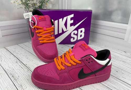 Кроссовки nike sb dunk low pink женские