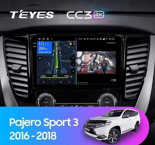 Магнитола для Pajero Sport 3 Teyes CC3 2k 6/128