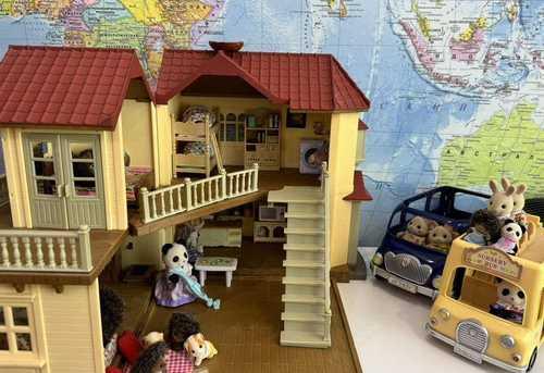 Sylvanian families большой дом со светом