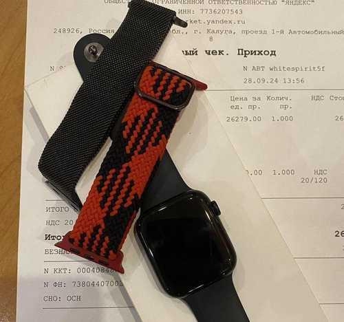 Часы apple watch se 2 44mm (1 месяц)