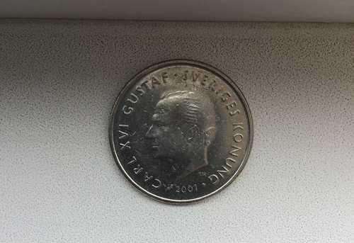 Монета Швеции 1 крона