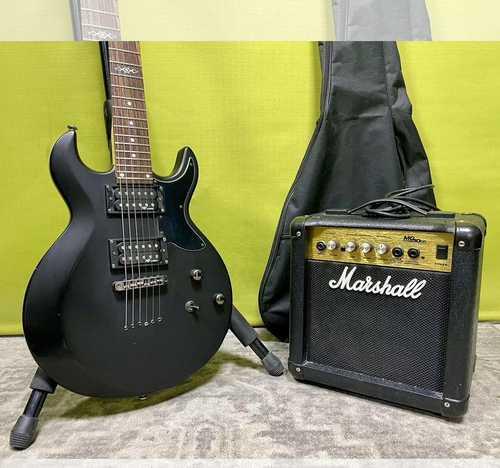 Электрогитара Schecter с комбиком Marshall