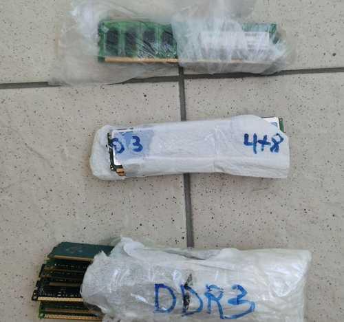 Озу ddr2 ddr3 2,4,8 gb