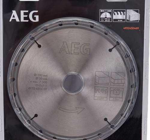 Пильный диск AEG Circular Saw Blades 190x30 мм, 24