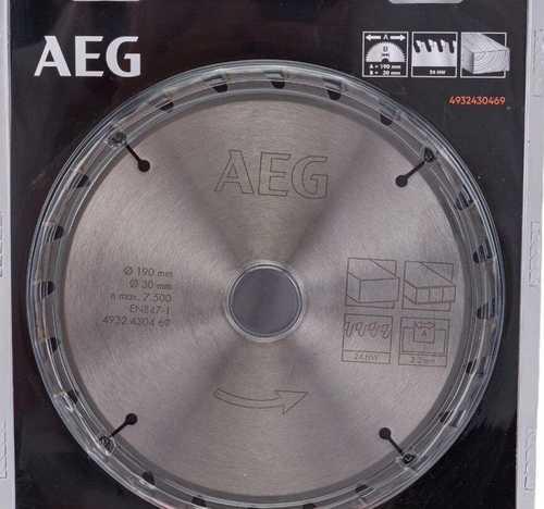 Пильный диск AEG Circular Saw Blades 190x30 мм, 24