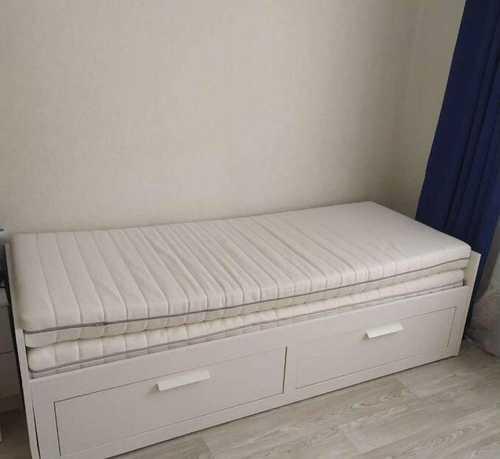 Кровать IKEA Бримнэс с 2матрасами