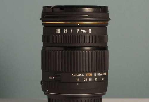 Sigma 18-50mm f/2.8 EX DC Macro Canon