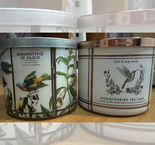 Bath body works свечи 2 шт