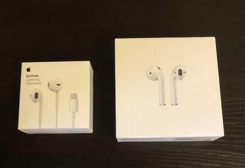 Коробочки пустые от наушников Apple airpods и Ear