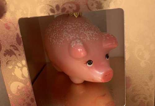 Елочная игрушка ариель свинка