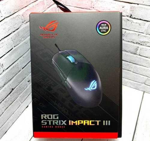 Мышь проводная asus ROG Strix Impact III б\у