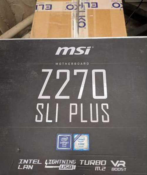 Мат. плата Z270 SLI plus by MSI