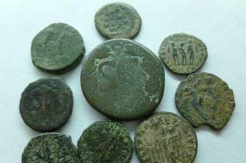 Набор древне Римских монет 4 века. оригиналы (24)