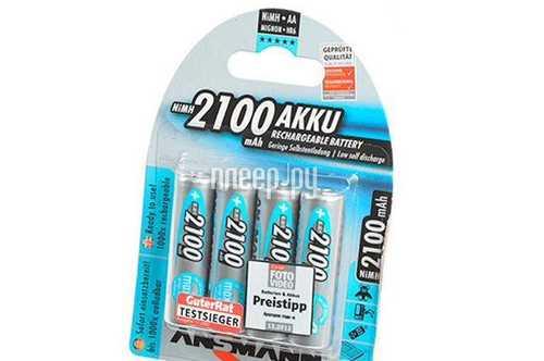 Аккумулятор AA - Ansmann MaxE 2100 mAh BL4 4 штуки