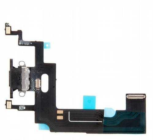 Шлейф с разъемом зарядки для iPhone XR, черный iPh