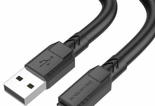 Кабель Lightning на USB 2.4А, диаметр 6мм, пвх, 1м