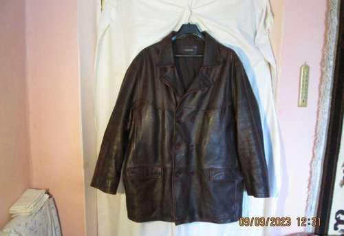 Кожаная куртка ivagio (Италия) 64-66 размер