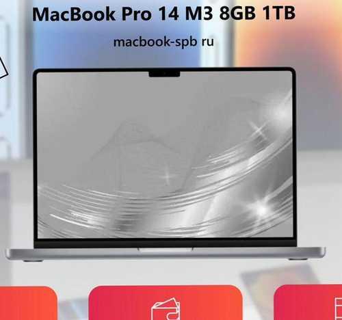 Apple MacBook 14 m3 8gb 1Tb сша/Ростест