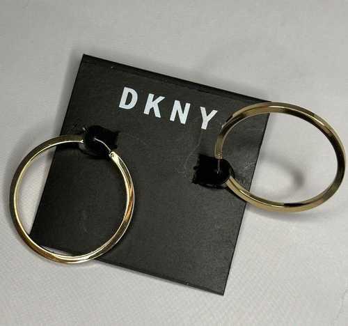 Серьги кольца dkny оригинал