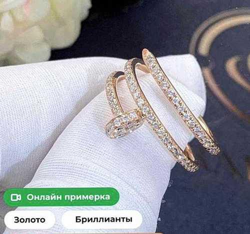 Кольцо Cartier Juste un Clou, бриллианты 0,62ct