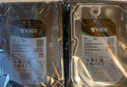 8tb и 4тб Seagate Exos SATA3.0 невскрытые (4шт)