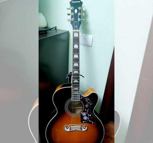 Электроакустическая гитара epiphone EJ 200 CE