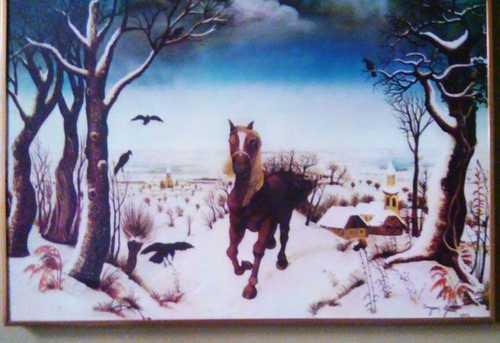 Картина бегущий конь