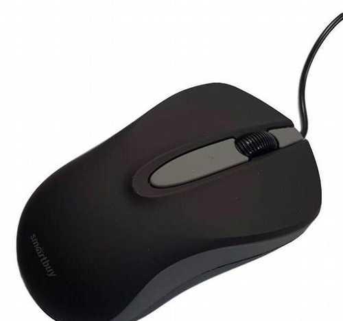 Мышь проводная Smartbuy 329 USB, черно-серая