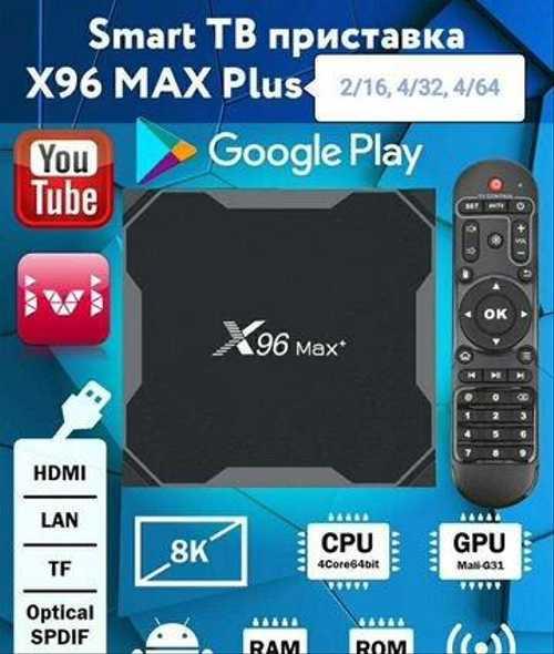 TV приставка x96max smart