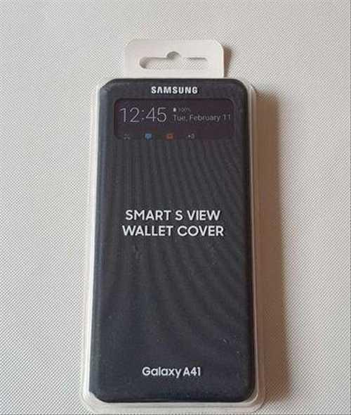 Чехол Smart S View Wallet на Samsung A41 оригинал