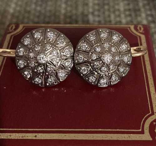 Серьги с бриллиантами СССР