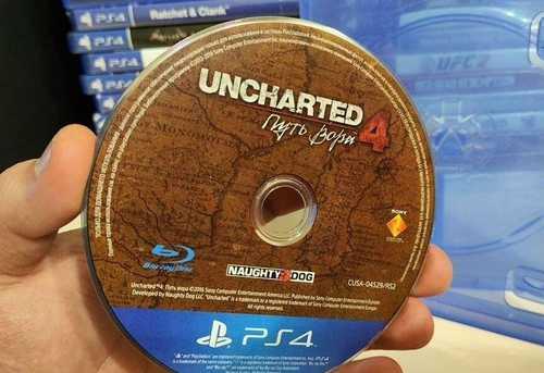 Uncharted 4 Путь вора — игра на диске для PS4