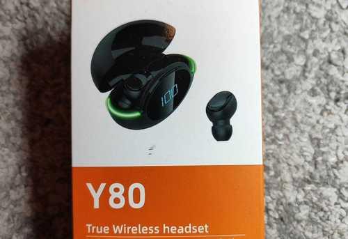 Беспроводные наушники Y80 TWS 5,1 Bluetooth