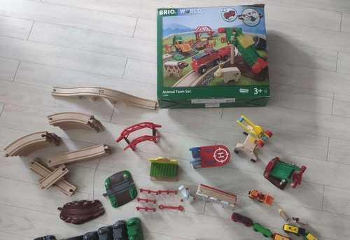 Деревянная железная дорога brio+ikea