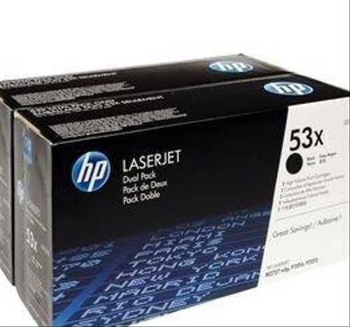 Набор картриджей HP Q7553XD Black