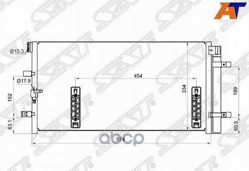 Радиатор кондиционера Audi A4 08-15 / A5 07-16