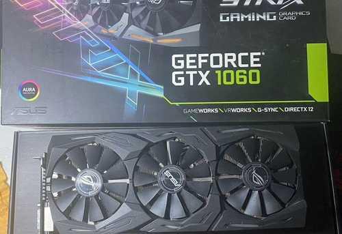 Видеокарта gtx 1060 6gb asus strix